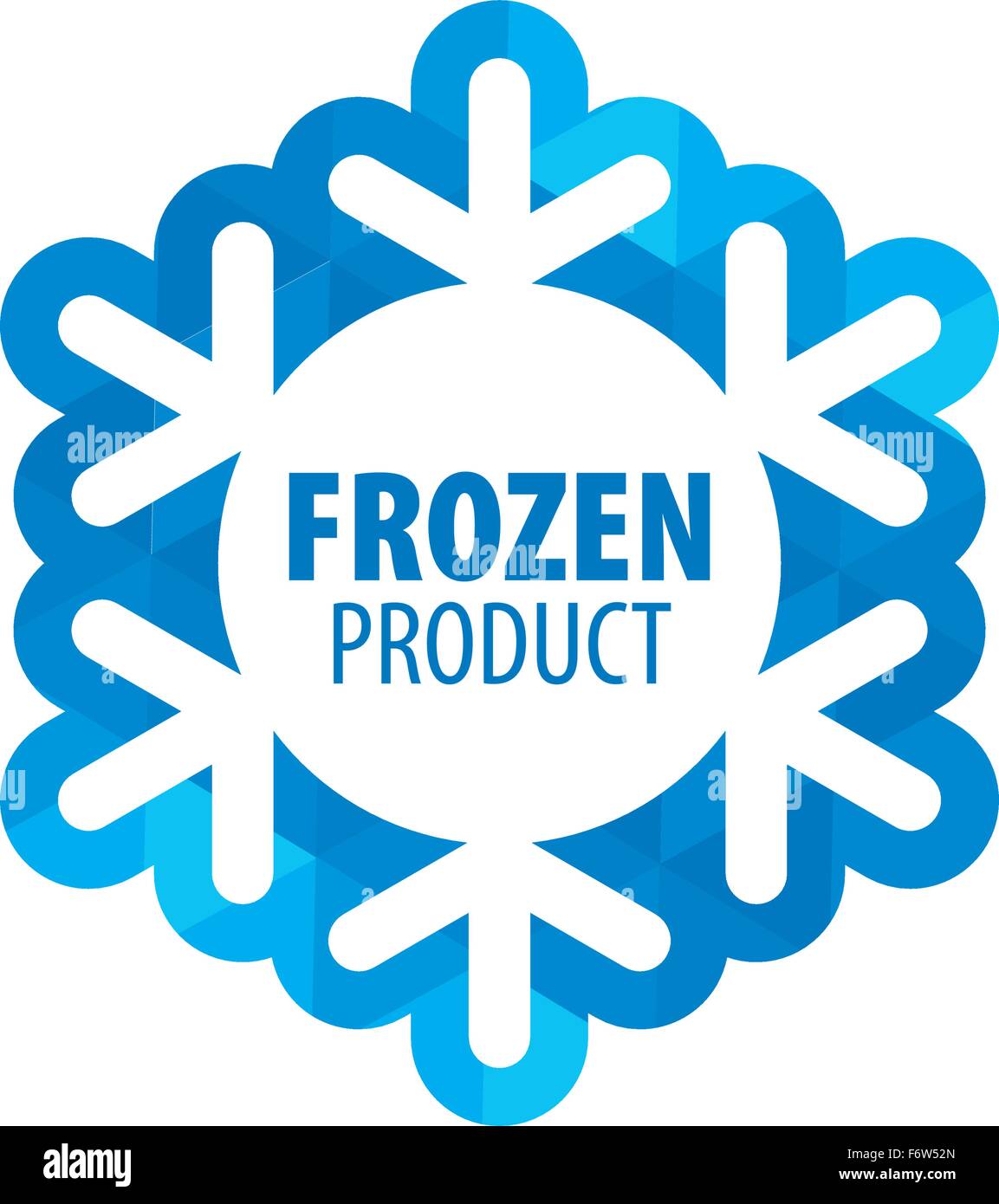 Logo pour produits congelés Image Vectorielle Stock - Alamy
