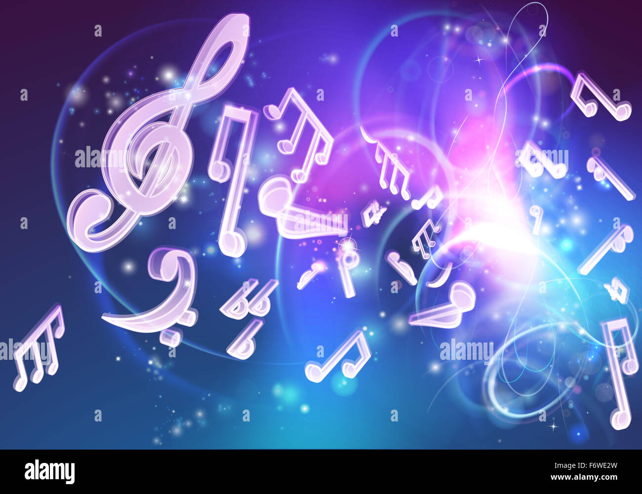 Fondo de notas musicales Banque de photographies et d’images à haute ...