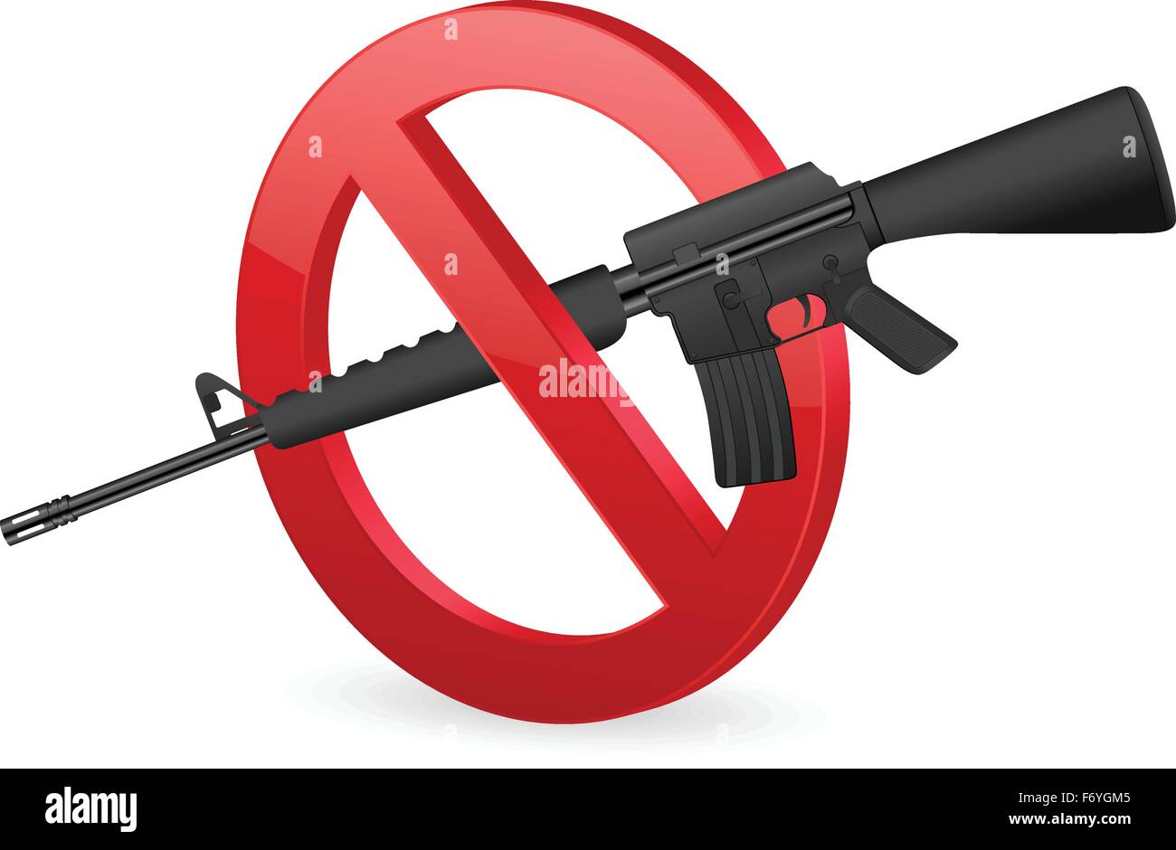 Arme interdite Banque d'images vectorielles - Alamy