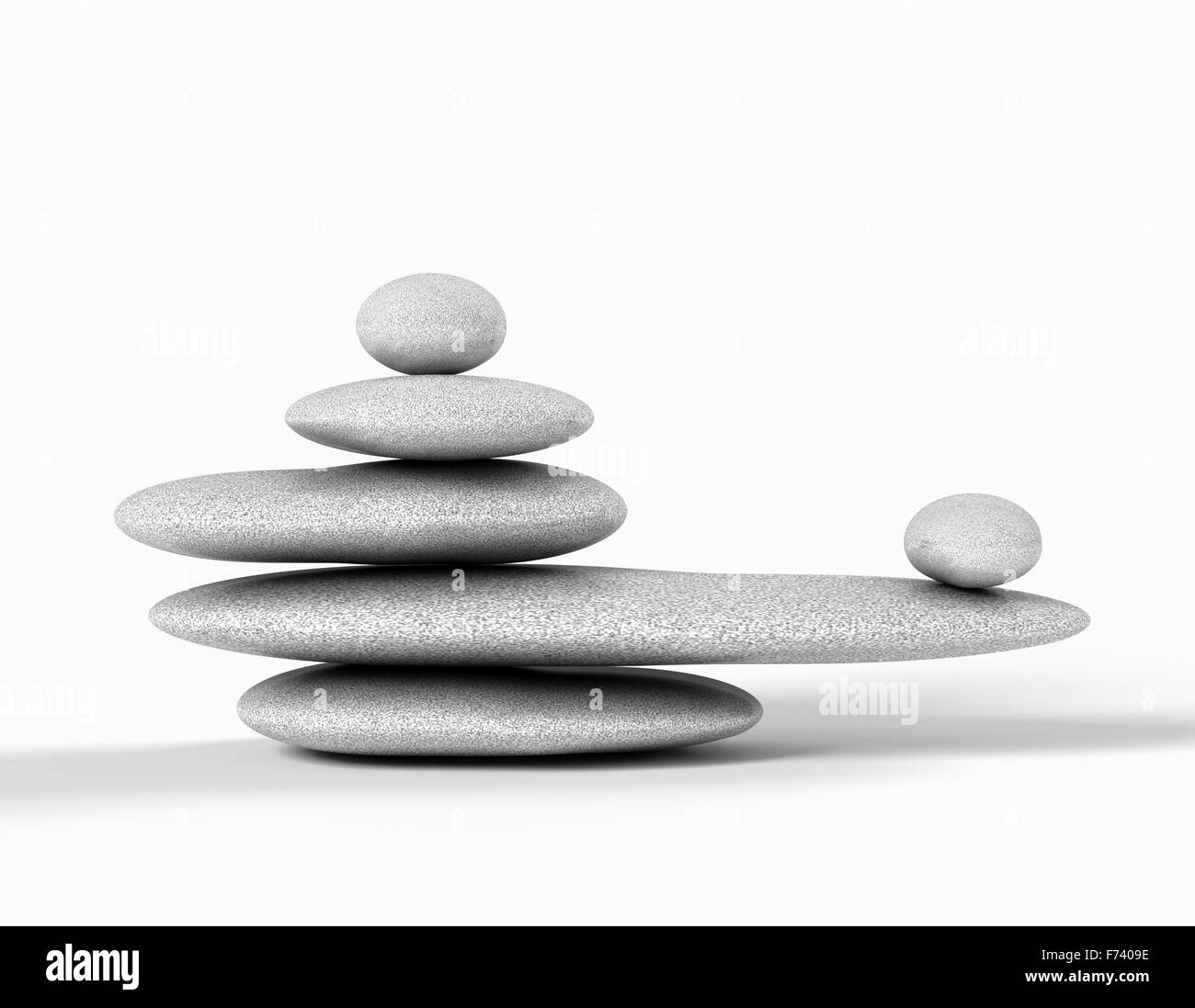 Notion de zen Banque d'images noir et blanc - Alamy