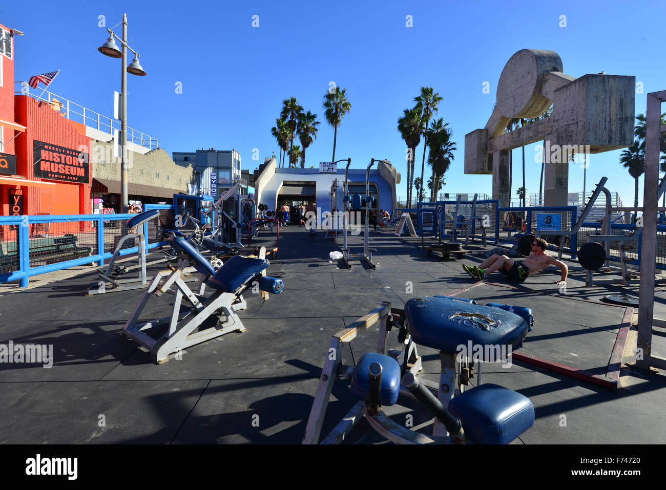 Bodybuilding muscle beach venice beach Banque de photographies et d ...