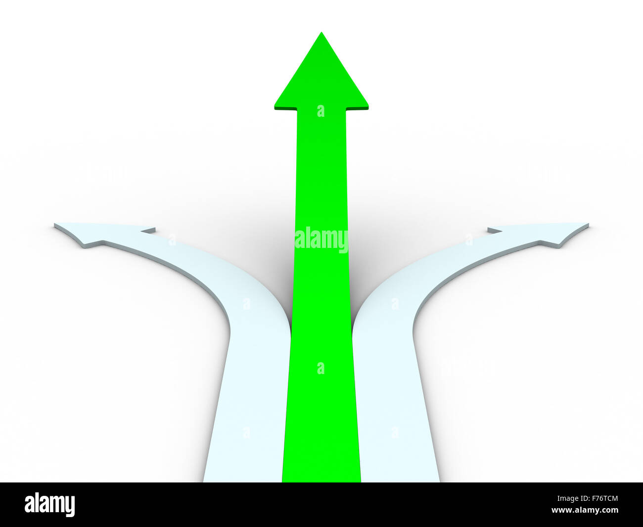 La direction du mouvement de la réussite. Image 3D isolés Photo Stock ...