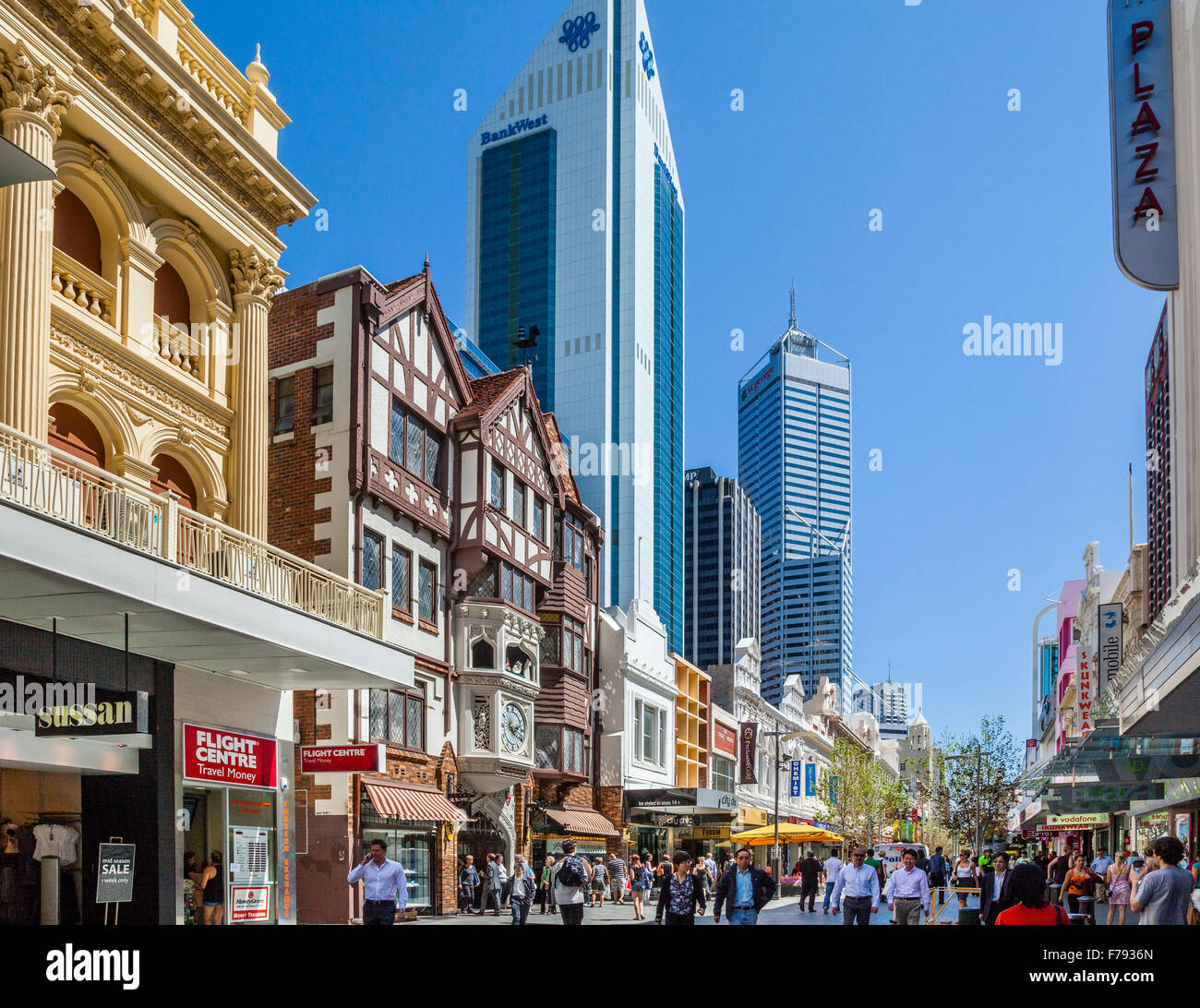 L'Australie, Western Australia, Perth, Hay Street Mall Photo Stock - Alamy