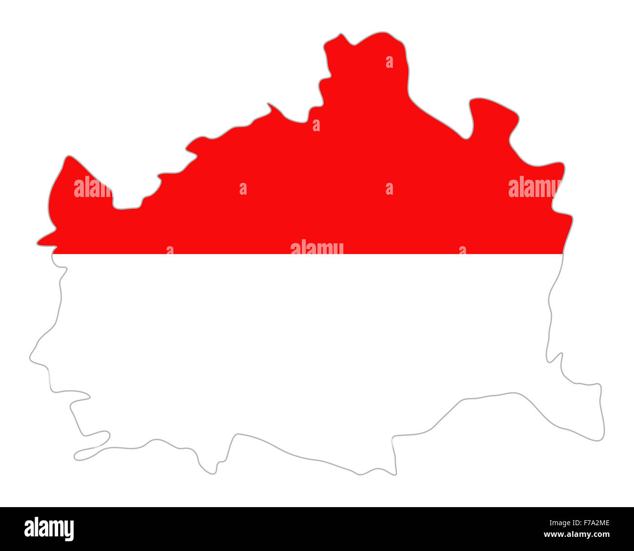 La carte et drapeau de Vienne Photo Stock - Alamy