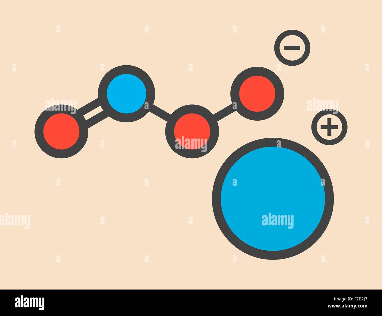 Structure chimique du nitrite de sodium Banque de photographies et d ...