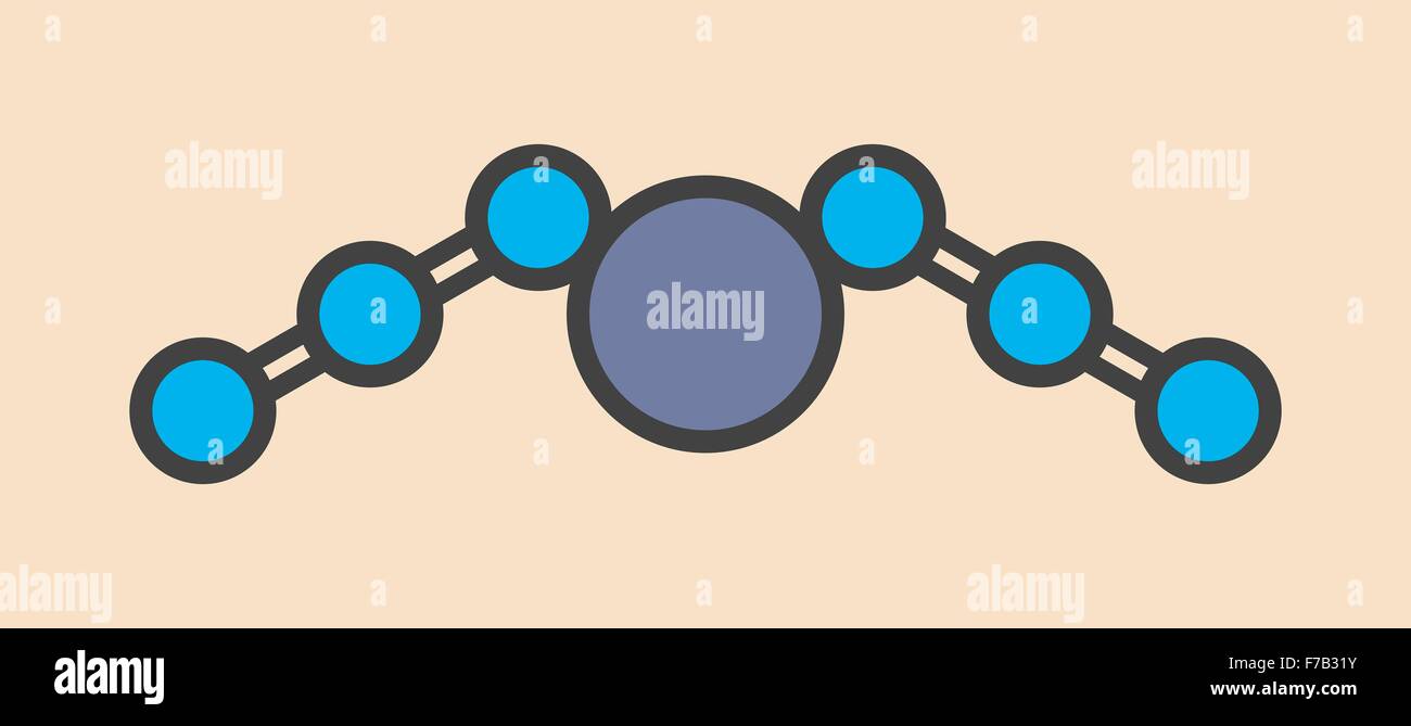 L'azoture de plomb explosifs détonateur molécule. Formule topologique ...