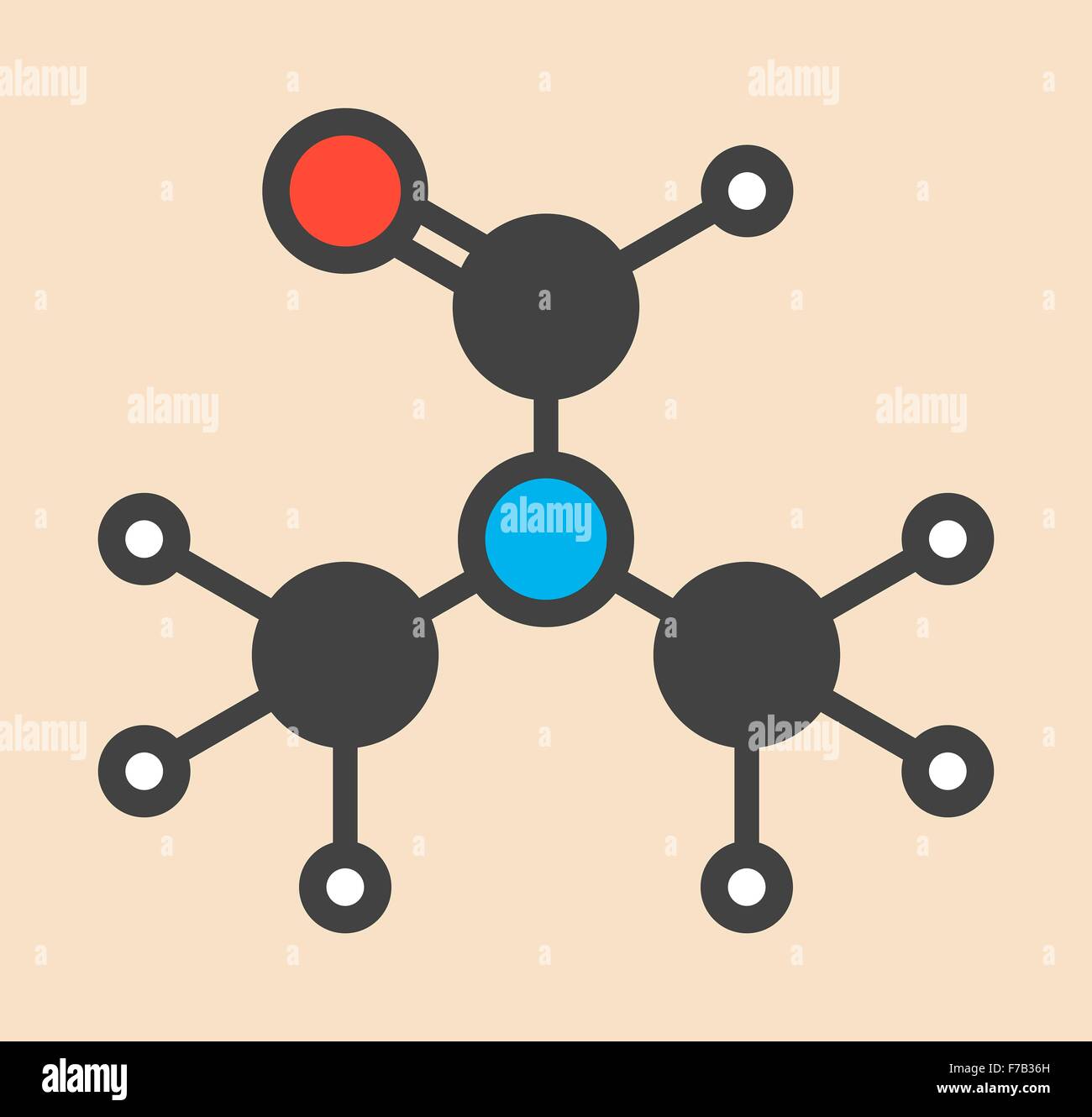 Dimethylformamide dmf molecule chemical structure Banque de ...