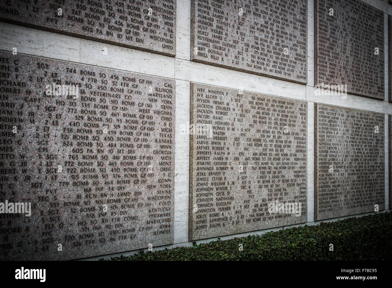 Florence, Italie - Novembre 2015 - Les noms des victimes de la seconde ...