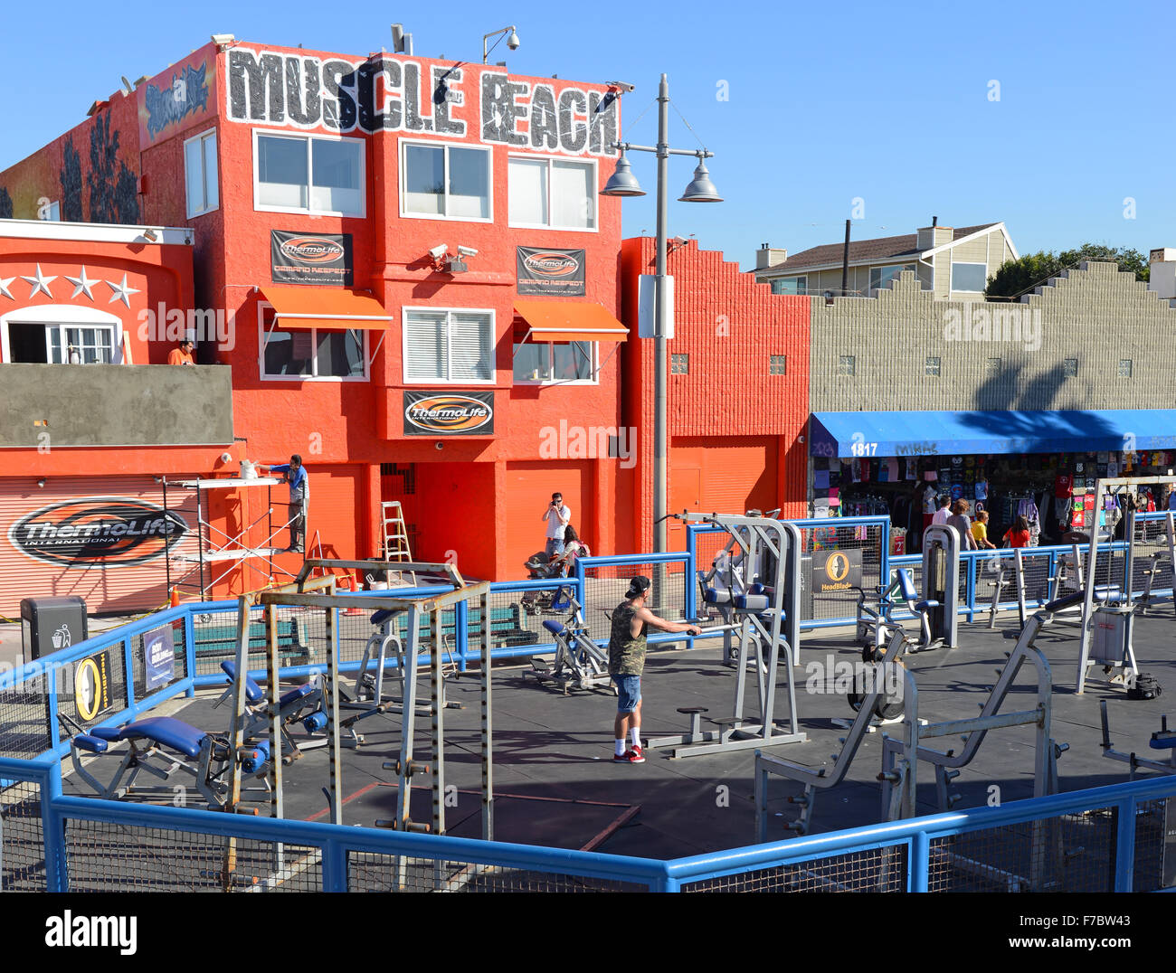 Bodybuilding muscle beach venice beach Banque de photographies et d ...