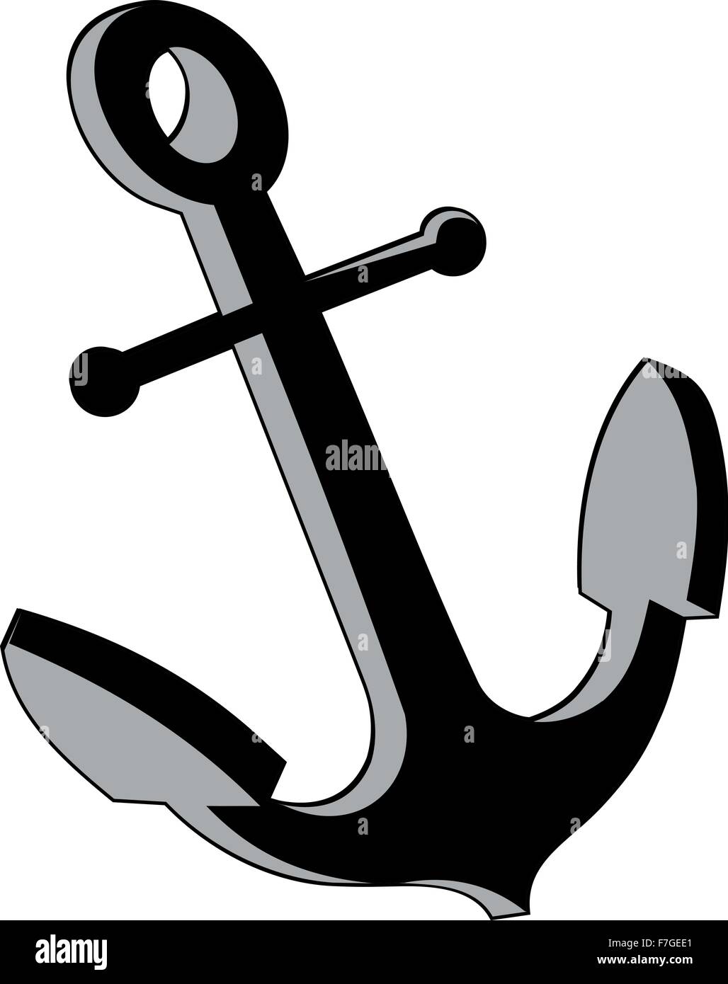 Ancre noire Banque d'images vectorielles - Alamy