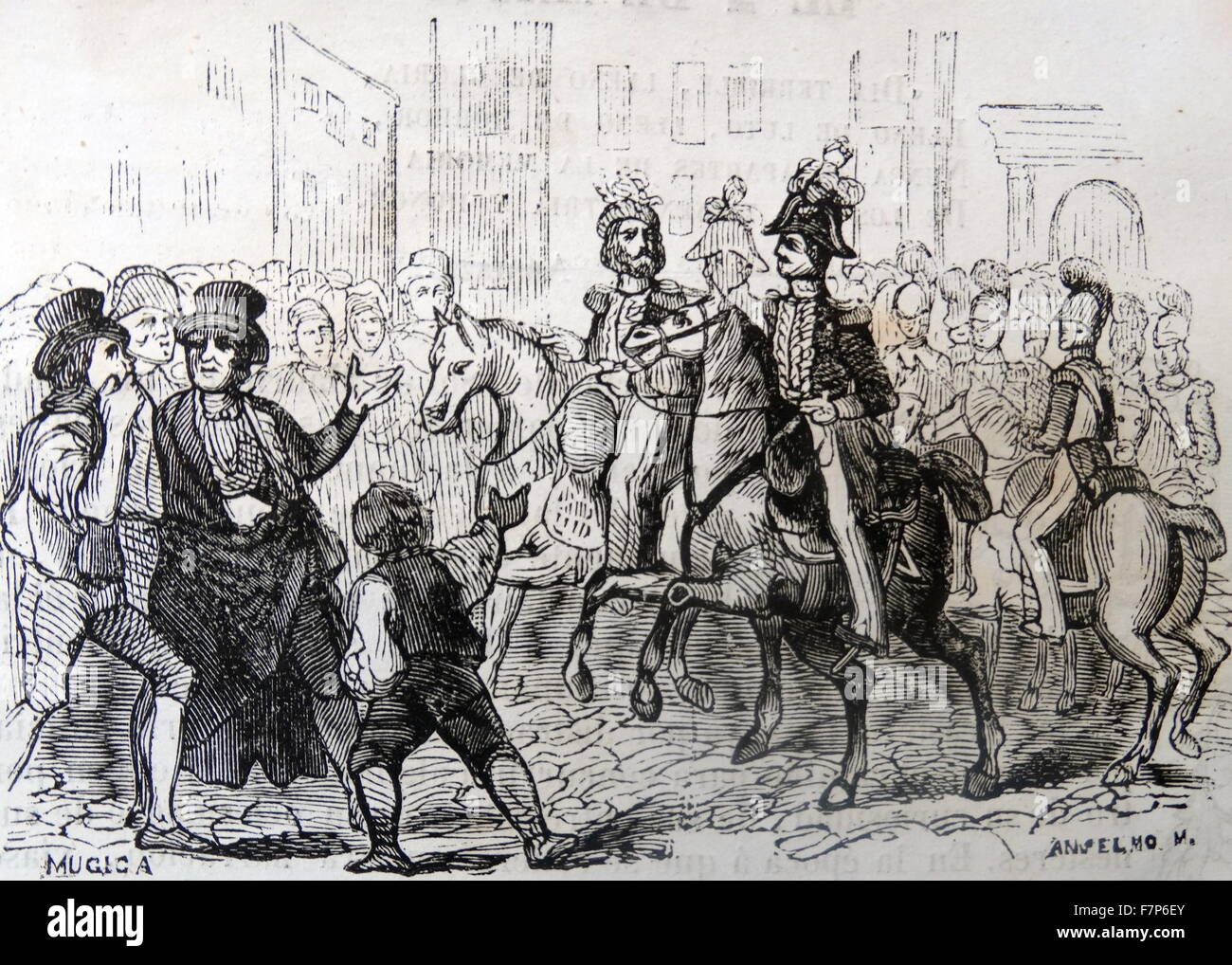 Gravure représentant Joachim Murat (1767-1815) Maréchal de France et ...