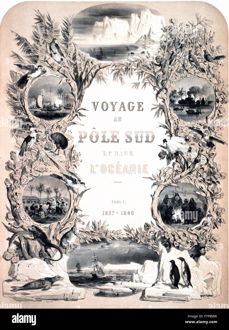 Voyage au pole sud et dans loceanie Banque de photographies et d’images ...