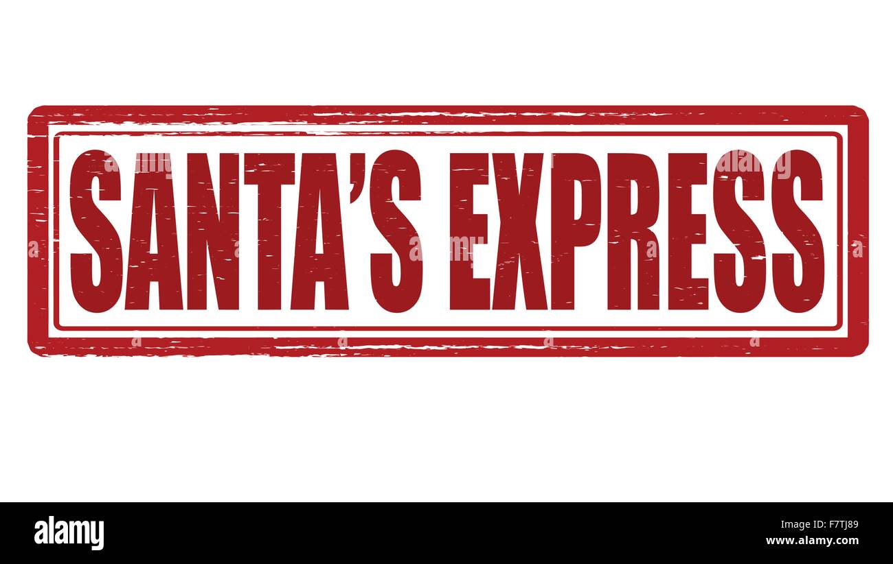 Train de santas Banque d'images vectorielles - Alamy