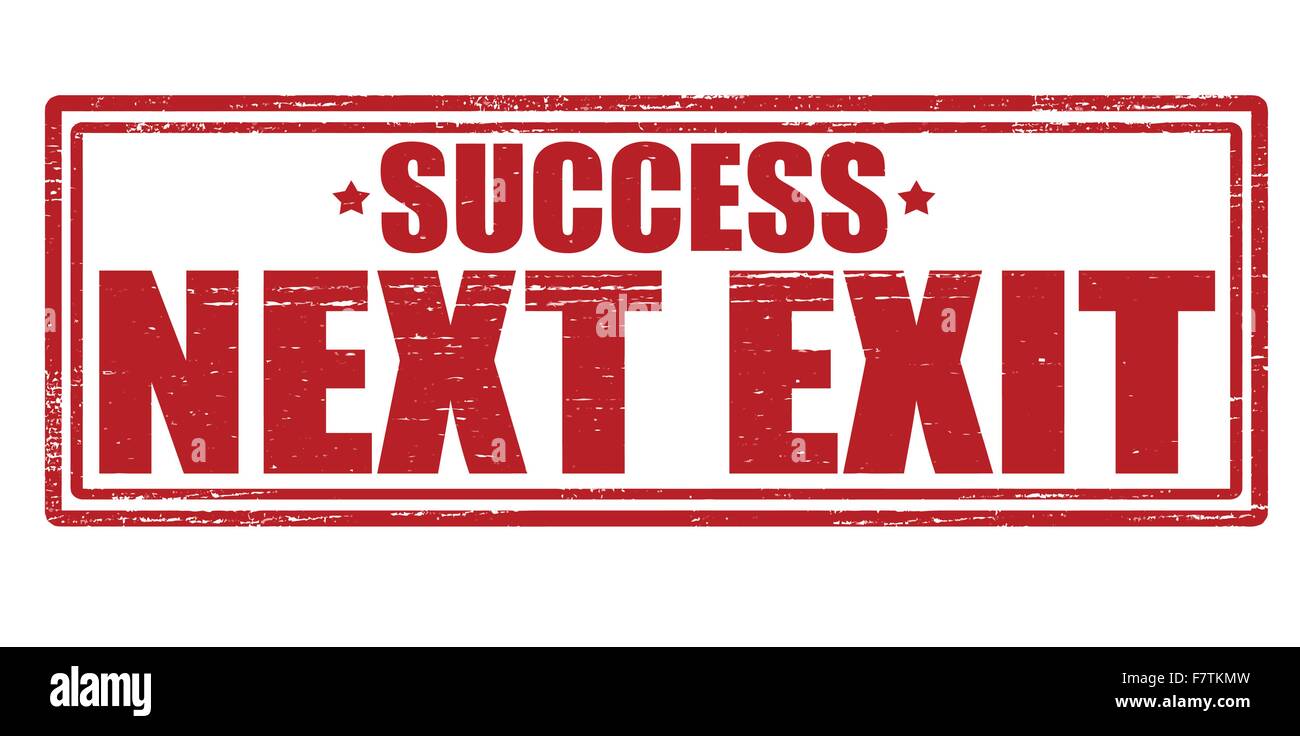 Panneau de sortie rouge Banque d'images vectorielles - Alamy