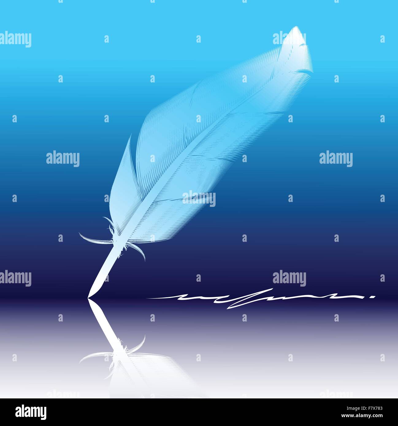 Crayon de calligraphie Banque d'images vectorielles - Alamy