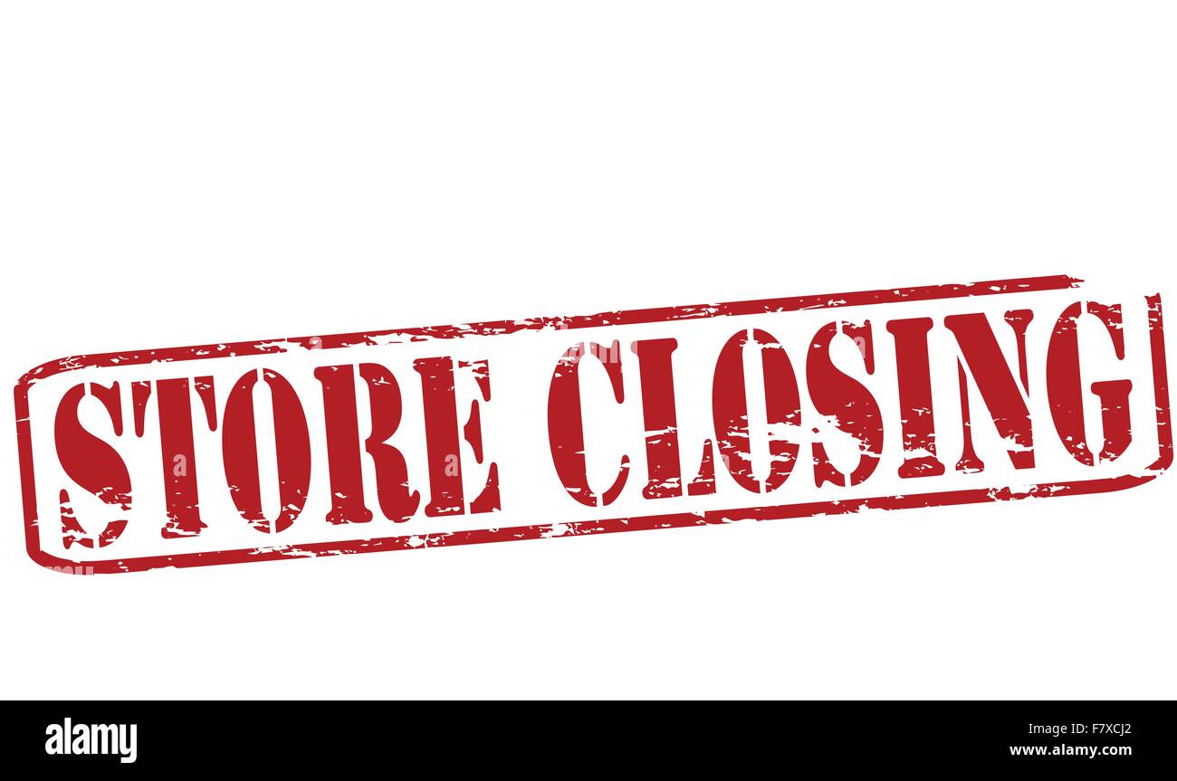 Panneau de fermeture de magasin Banque d'images vectorielles - Alamy