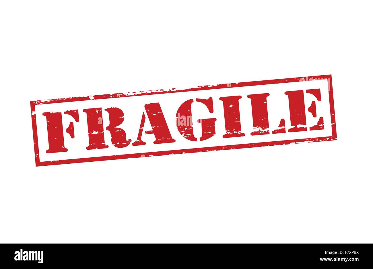 Fragile stamp Banque d'images détourées - Alamy