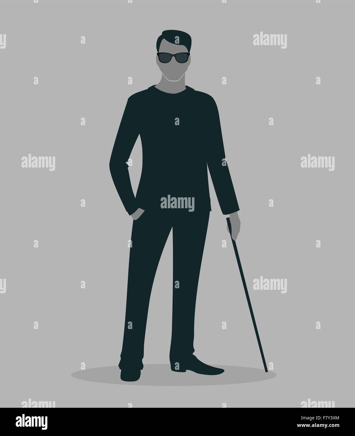 Aveugle personne Banque d'images vectorielles - Alamy