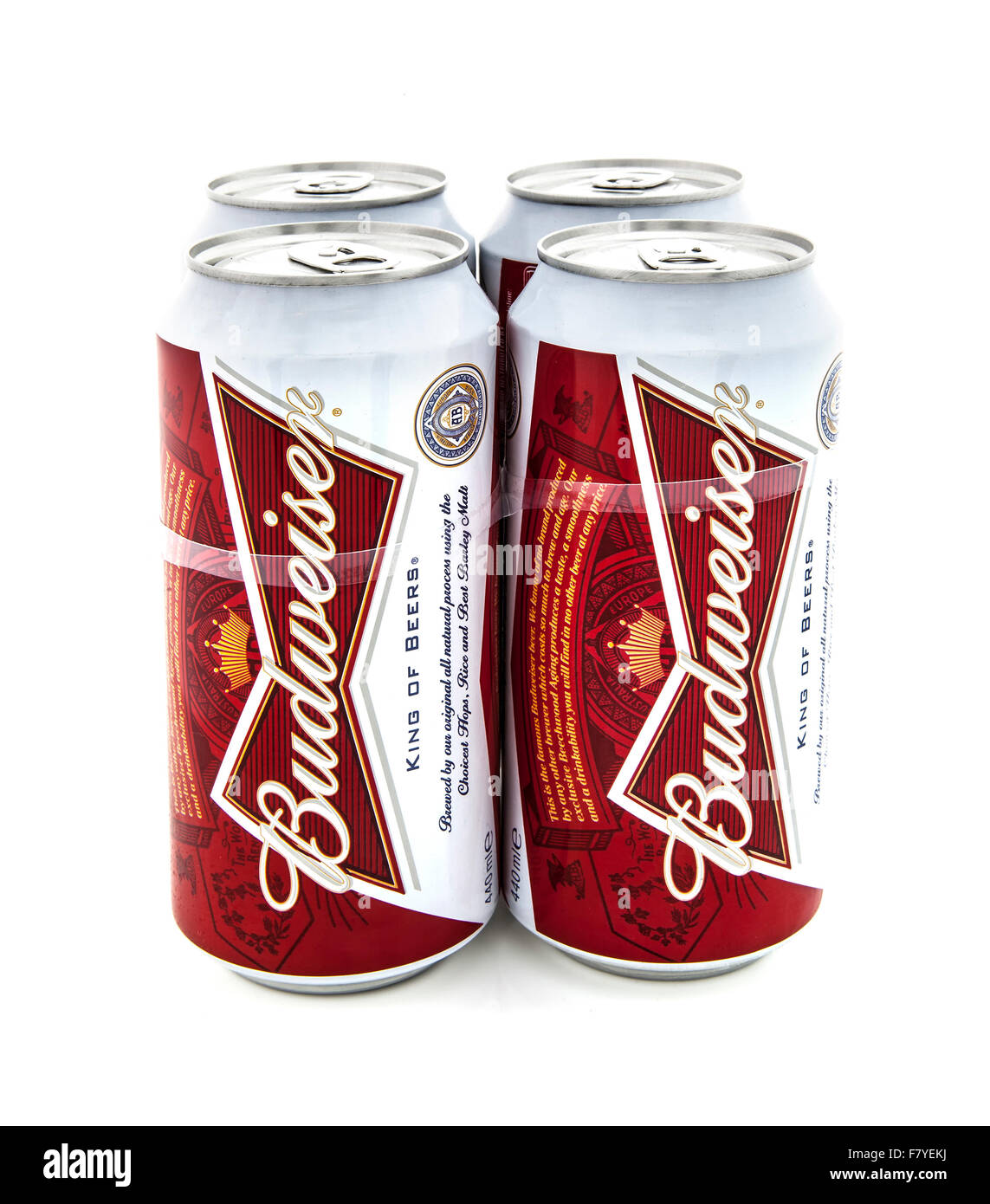 Budweiser beer bud can Banque d'images détourées - Alamy