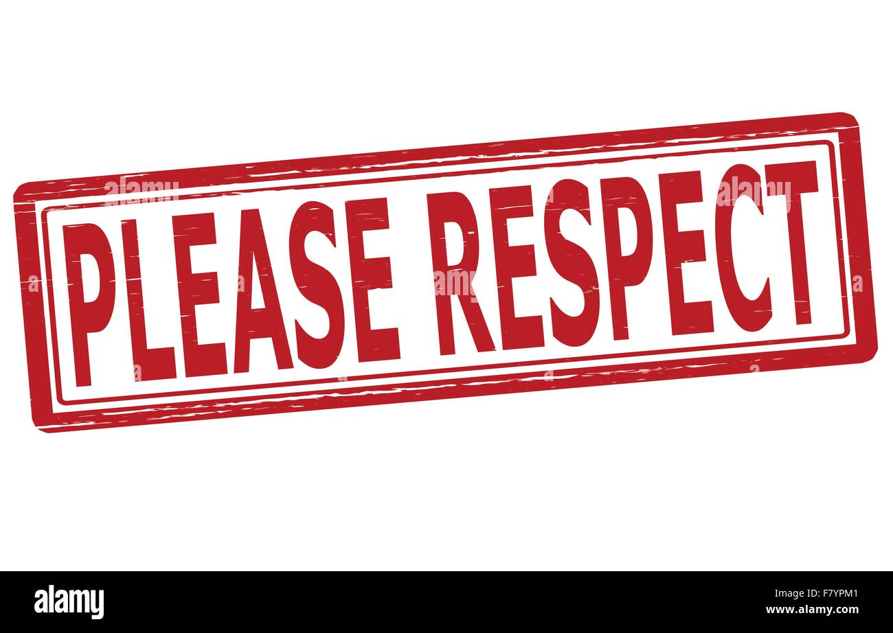 Respect sign Banque d'images vectorielles - Alamy