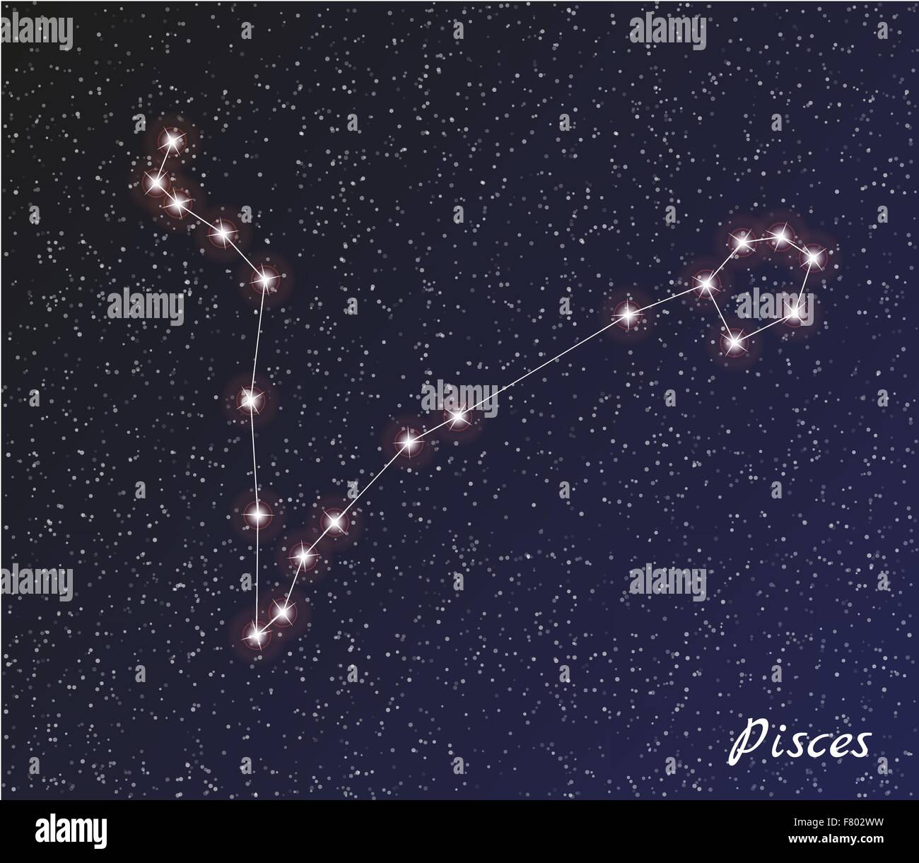 Les poissons de la constellation Banque d'images vectorielles - Alamy