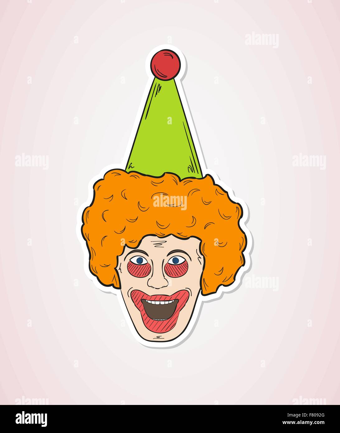 Masque de clowns Banque d'images vectorielles - Alamy