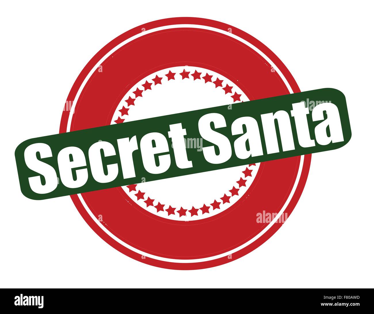 Timbre secret du père noël Banque d'images détourées - Alamy