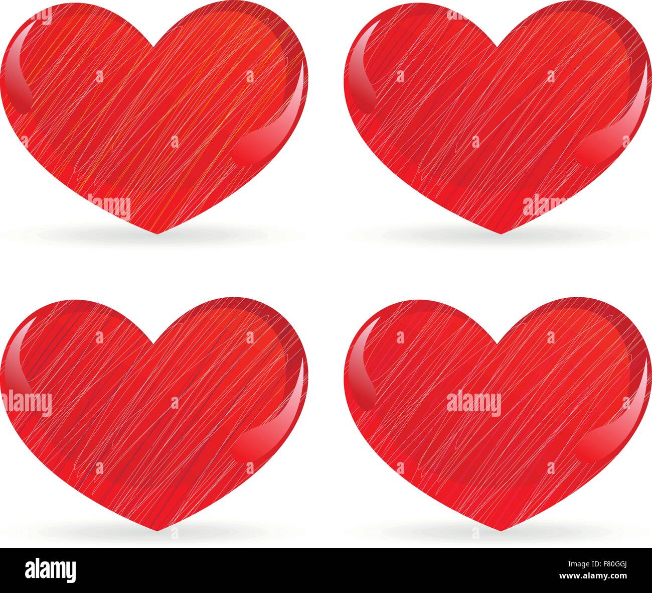 Coeur brun brillant Banque d'images vectorielles - Alamy