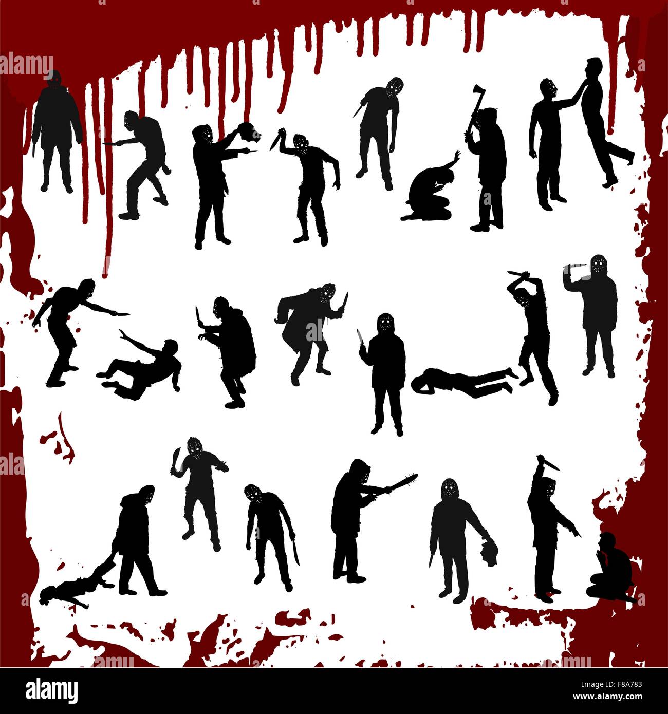 Le maniaque Banque d'images vectorielles - Alamy