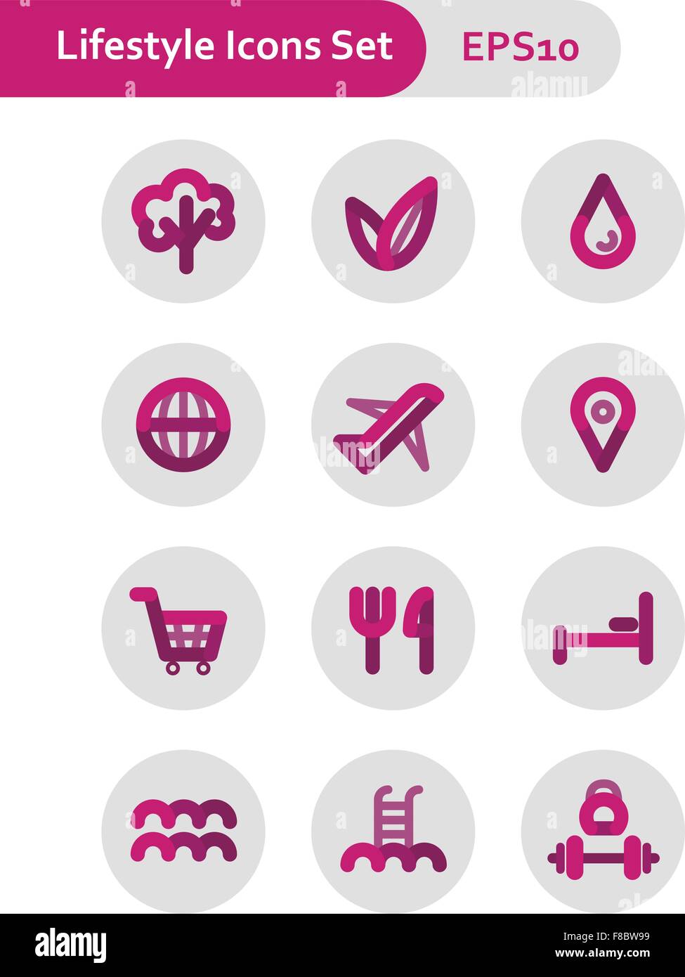 Icone de style de vie Banque de photographies et d’images à haute ...