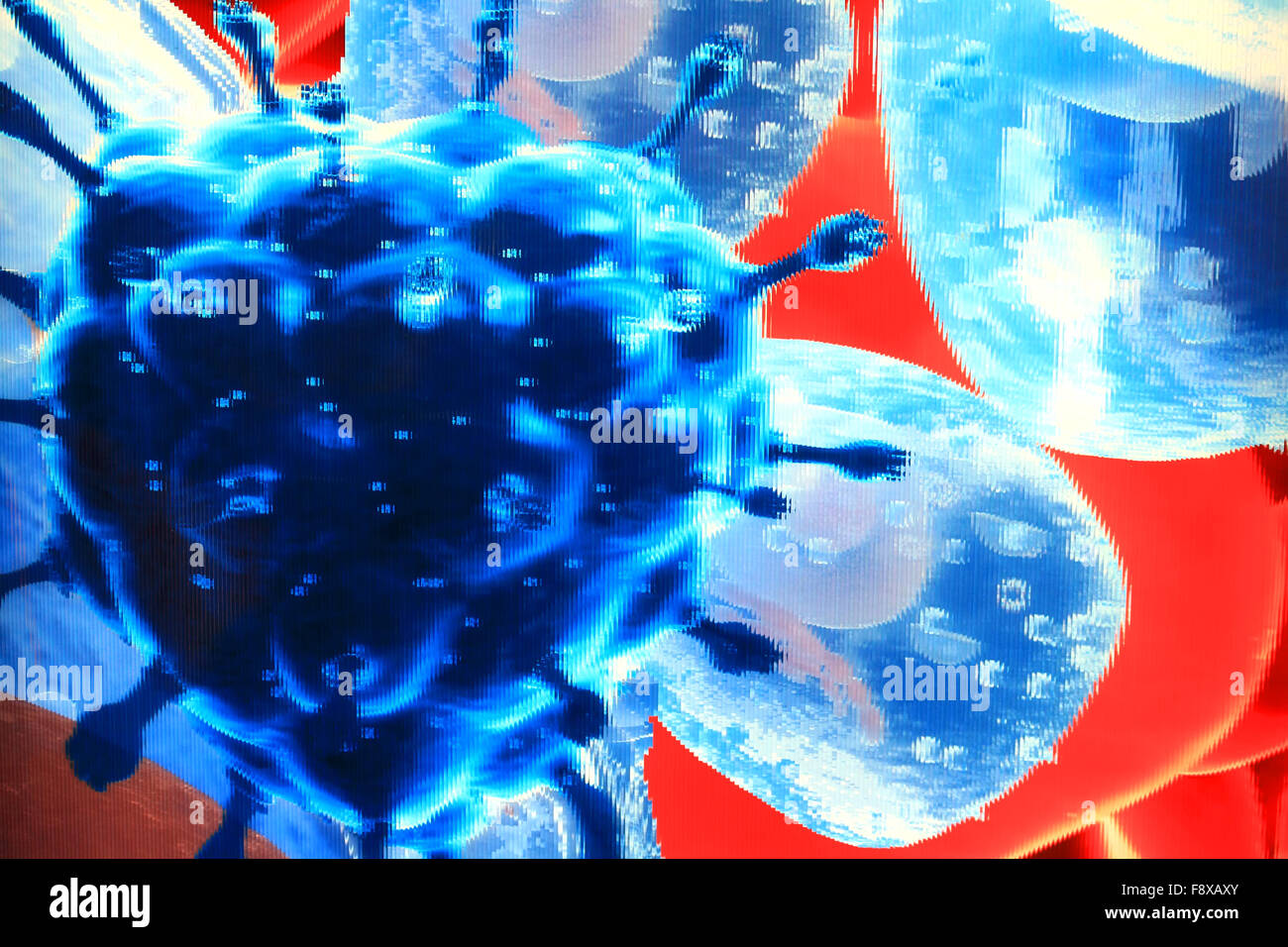 Red blood cell electron micrograph Banque de photographies et d’images ...