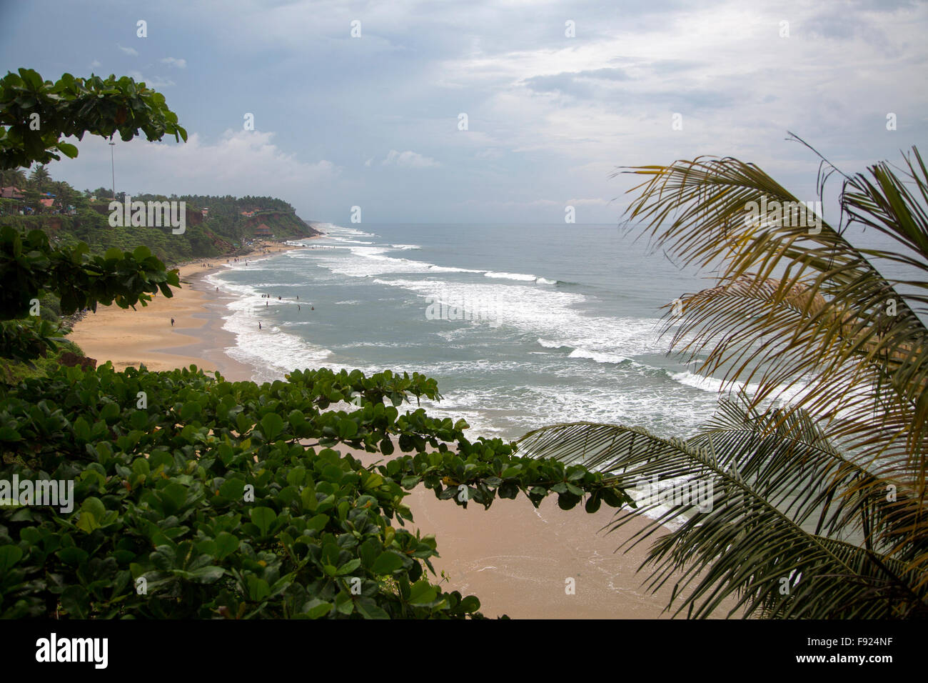 Plage de varkala au kerala Banque de photographies et d’images à haute ...