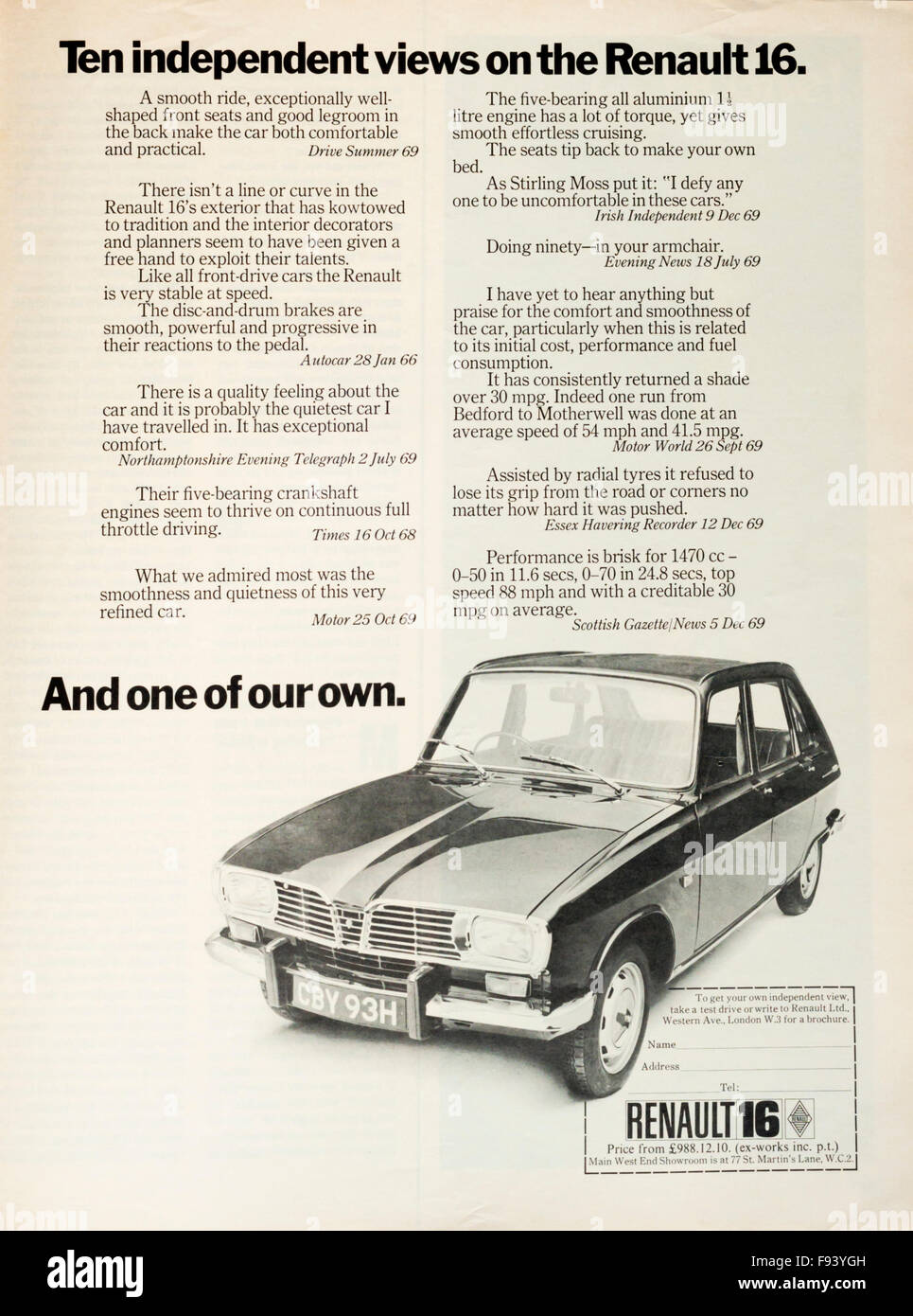 Renault 16 Banque de photographies et d’images à haute résolution - Alamy