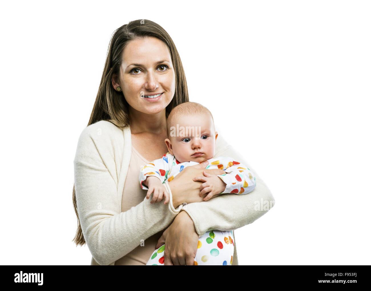Femme avec enfant dans ses bras Banque de photographies et d’images à ...