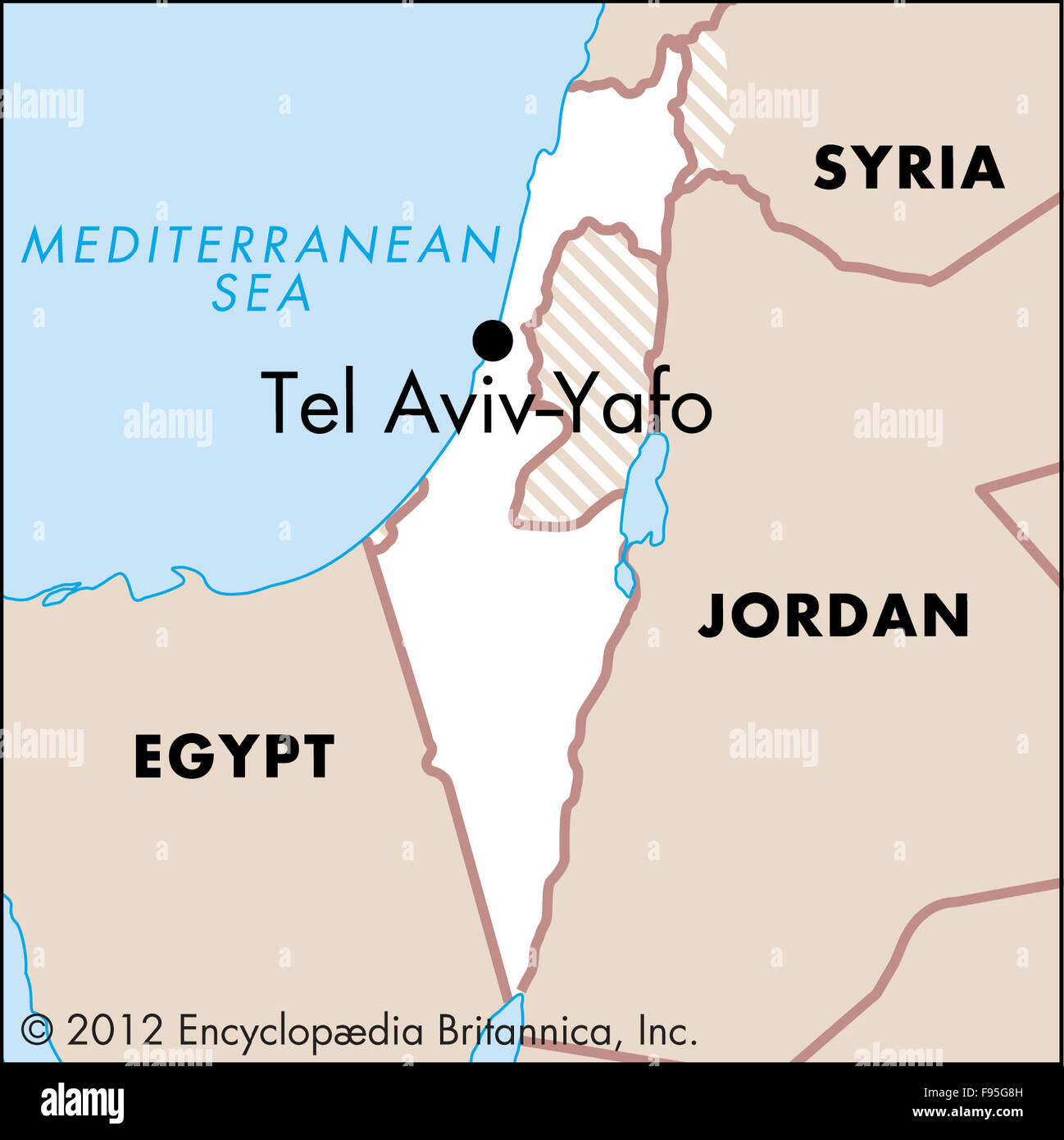 Tel aviv yafo israel cartes cartographie géographie Banque de ...