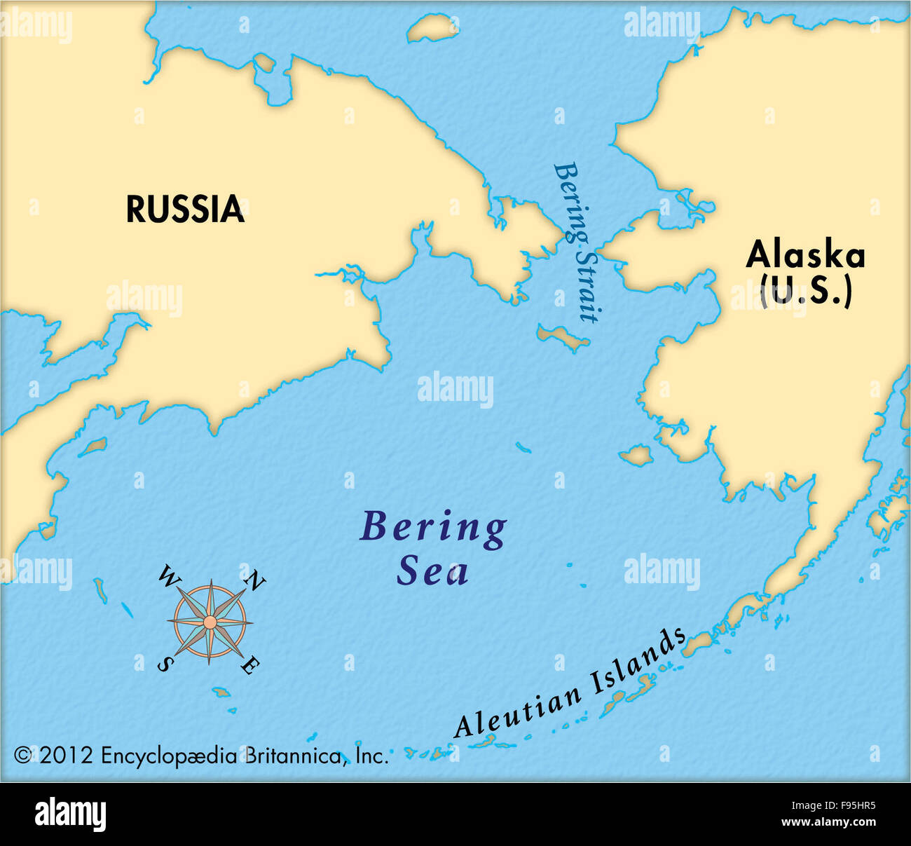 La mer de Béring Photo Stock - Alamy