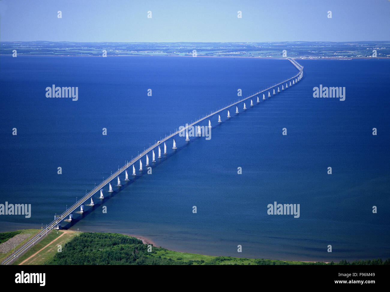 Pont de la Confédération, l'île Jourimain, Nouveau-Brunswick, Canada ...