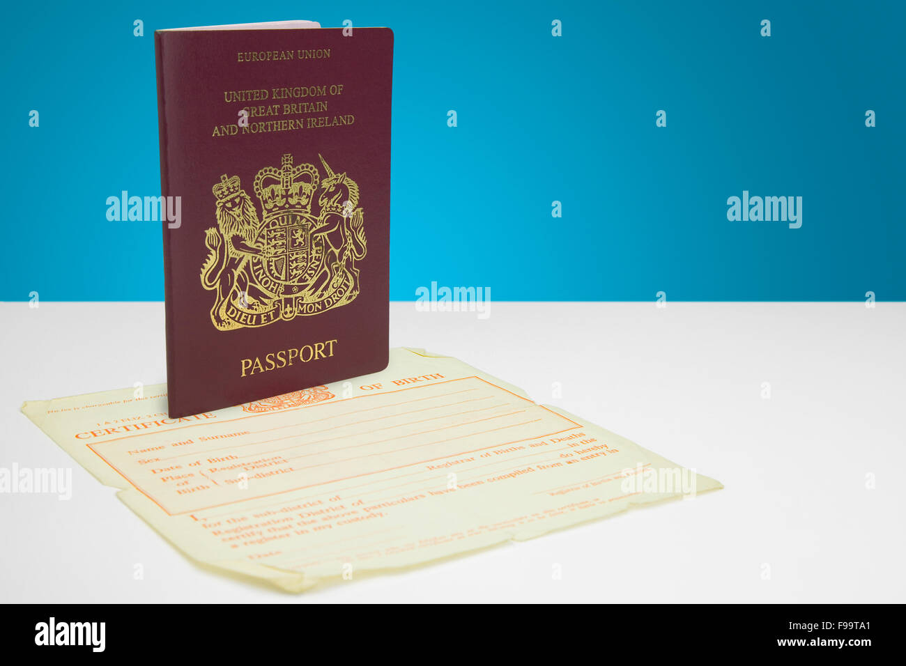 British birth certificate Banque de photographies et d’images à haute résolution - Alamy