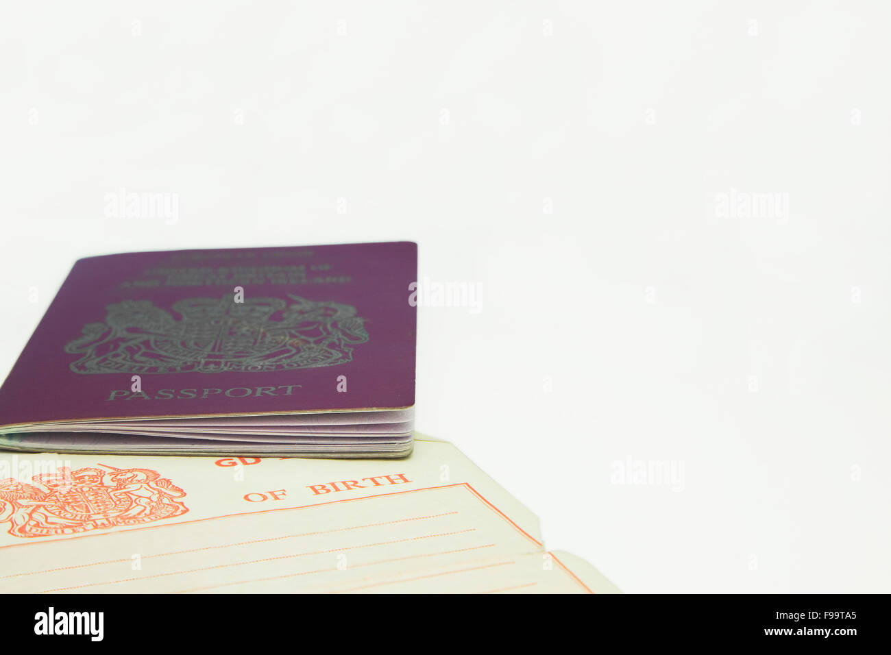 British birth certificate Banque de photographies et d’images à haute résolution - Alamy