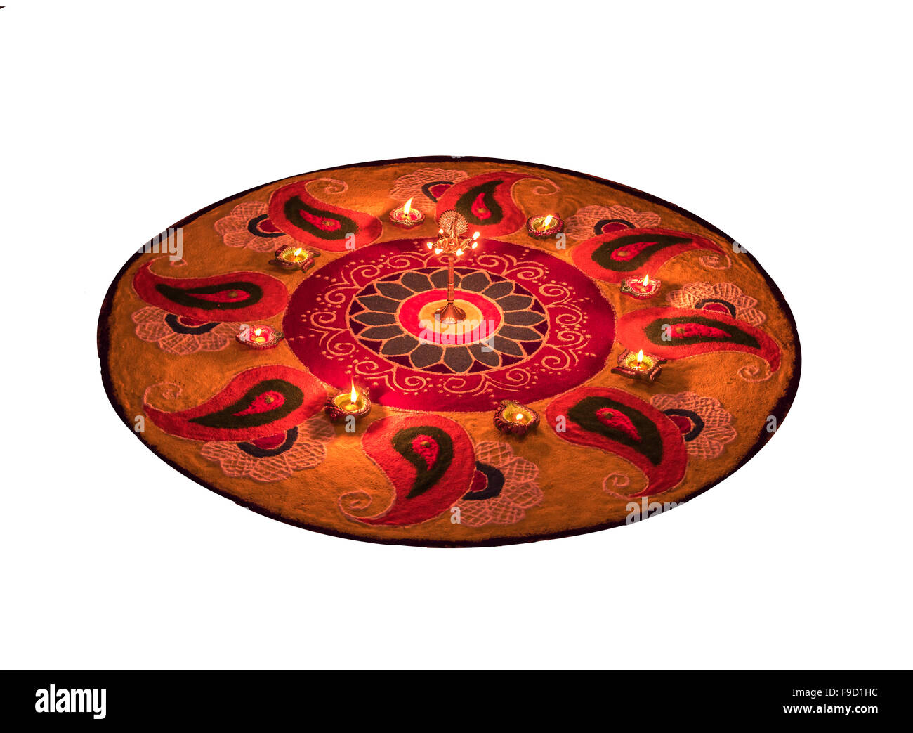 Rangoli façon traditionnelle de décorer les couloirs et véranda ouverte ...