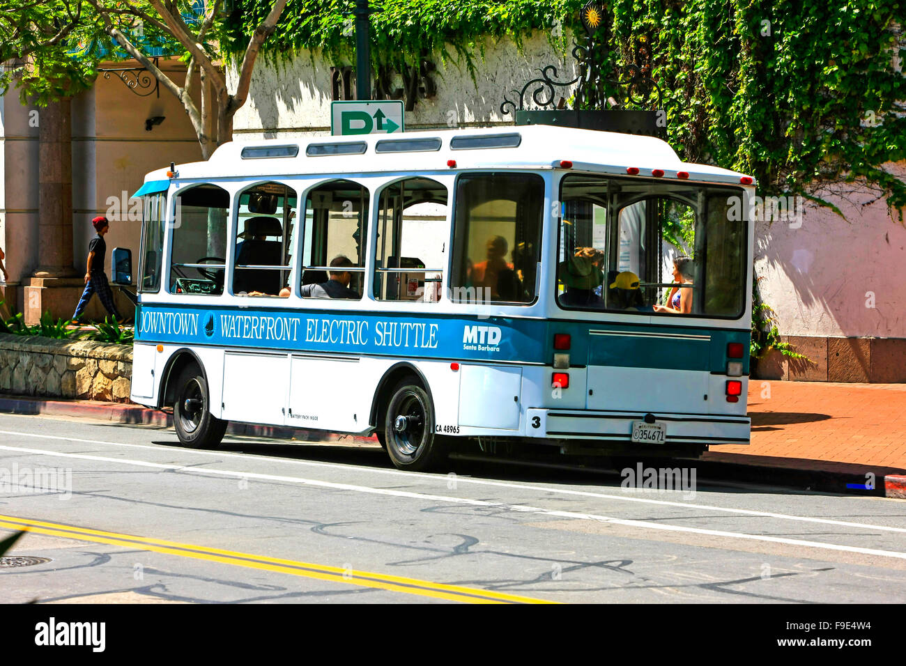 Bus navette électrique Secteur riverain du centre-ville de Santa ...