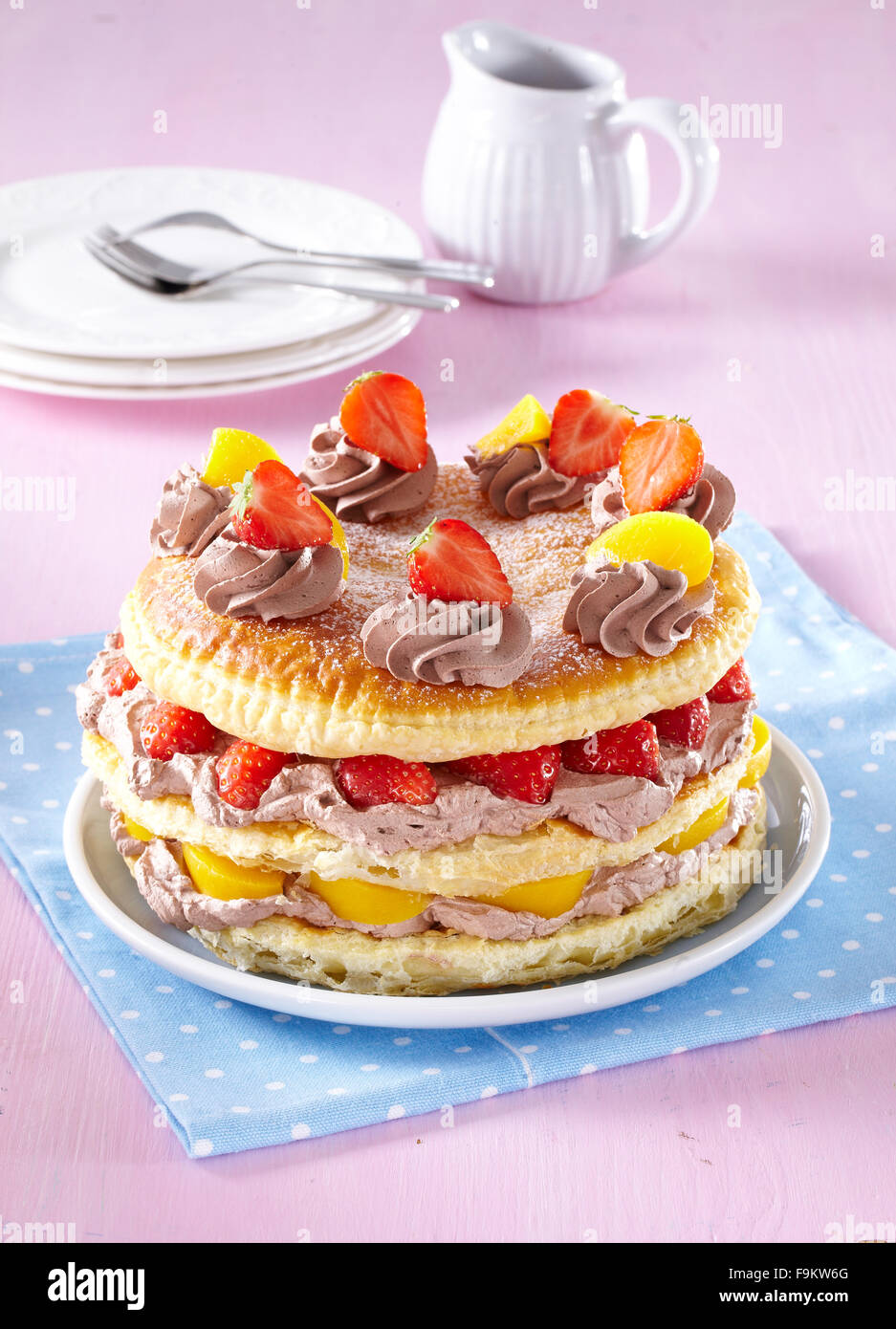 Gâteau de pâte feuilletée Photo Stock - Alamy