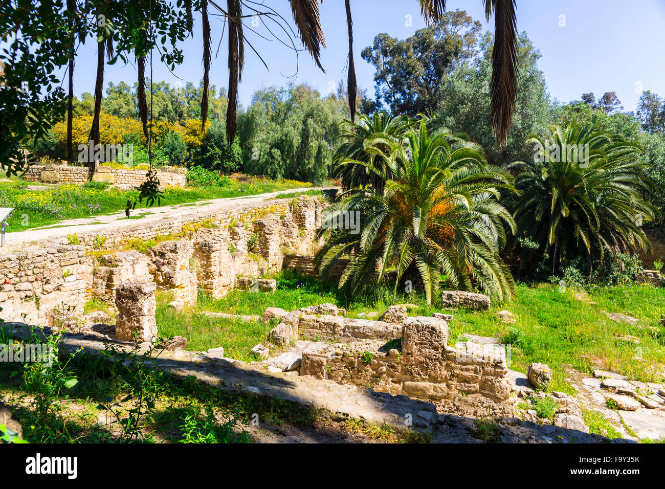 Carthage ancient roman wall ruin Banque de photographies et d’images à ...