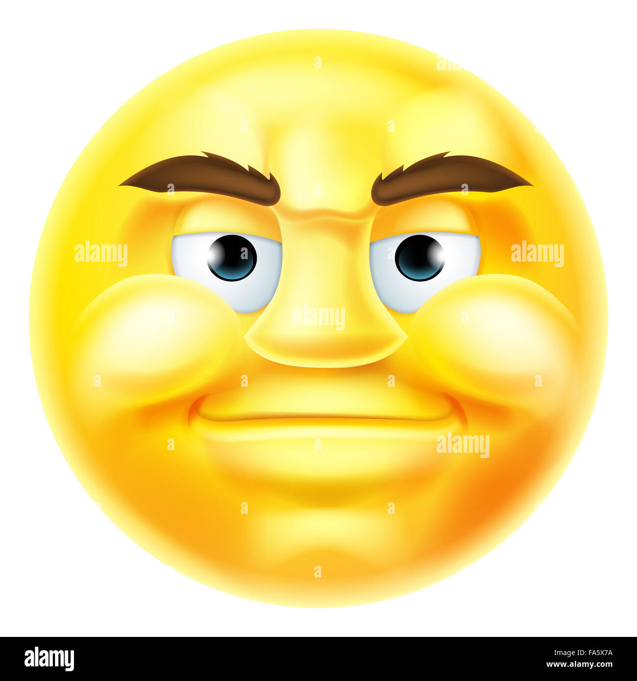 Smiling cartoon emoji emoticon smiley Banque de photographies et d ...