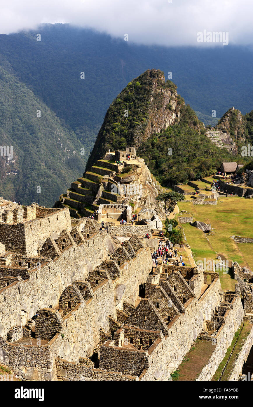 Anciennes ruines inca de machu picchu Banque de photographies et d ...