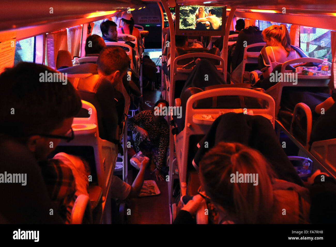 Double decker bus couchettes reinsegnements sur les transports Photo ...
