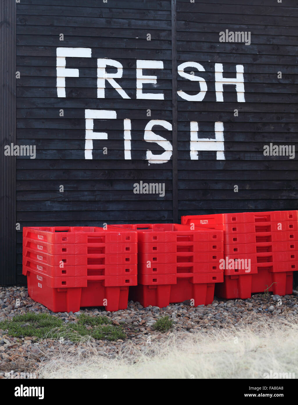 Poissonnerie signe le stade Banque de photographies et d’images à haute ...