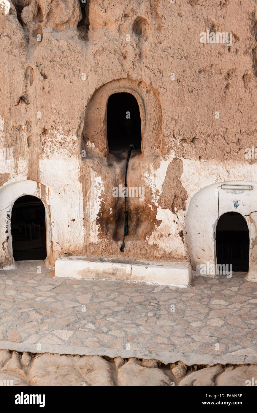 Maison troglodyte à Matmata, Tunisie dans le désert du sahara Photo ...