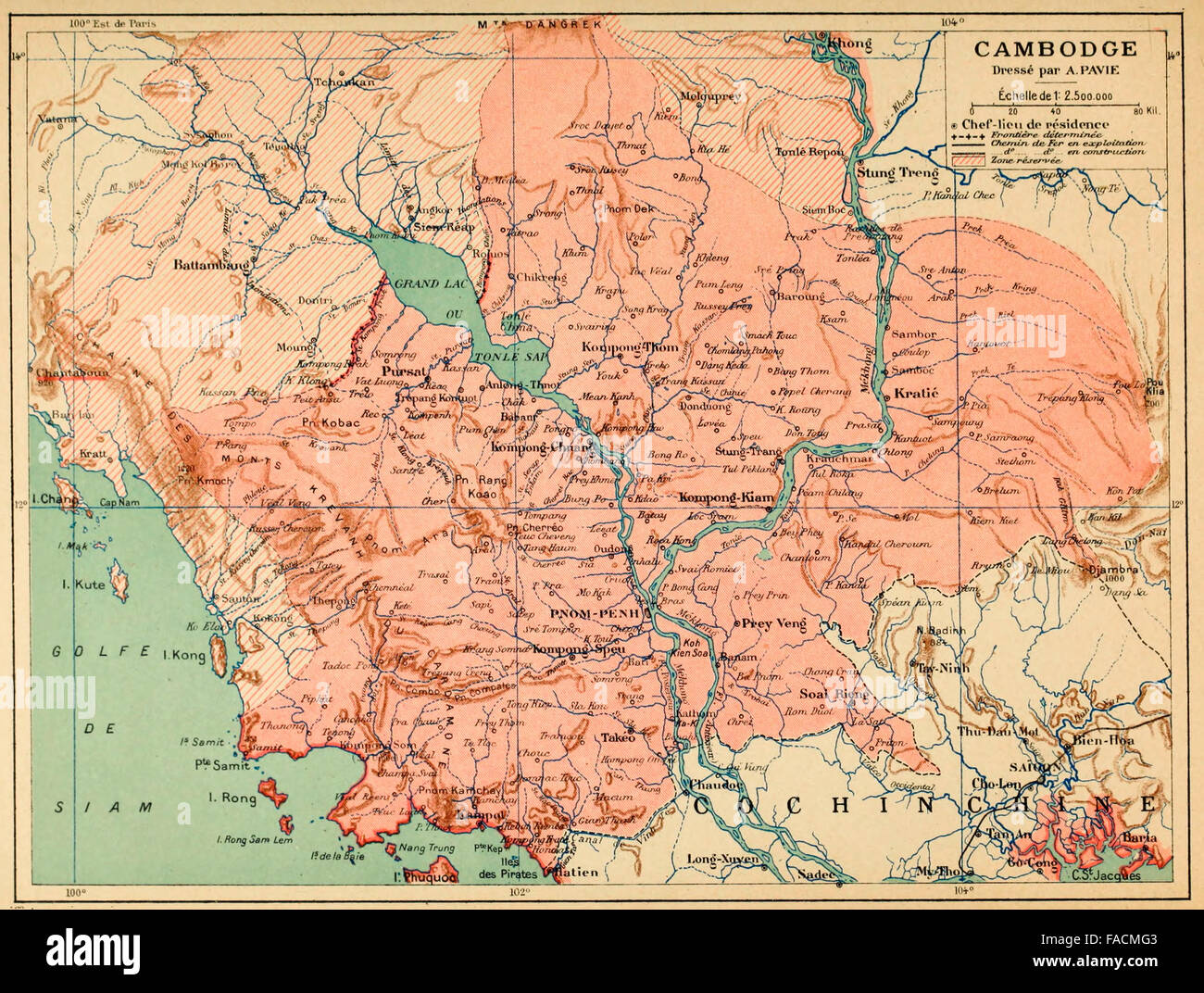 1890 map of asia Banque de photographies et d’images à haute résolution ...