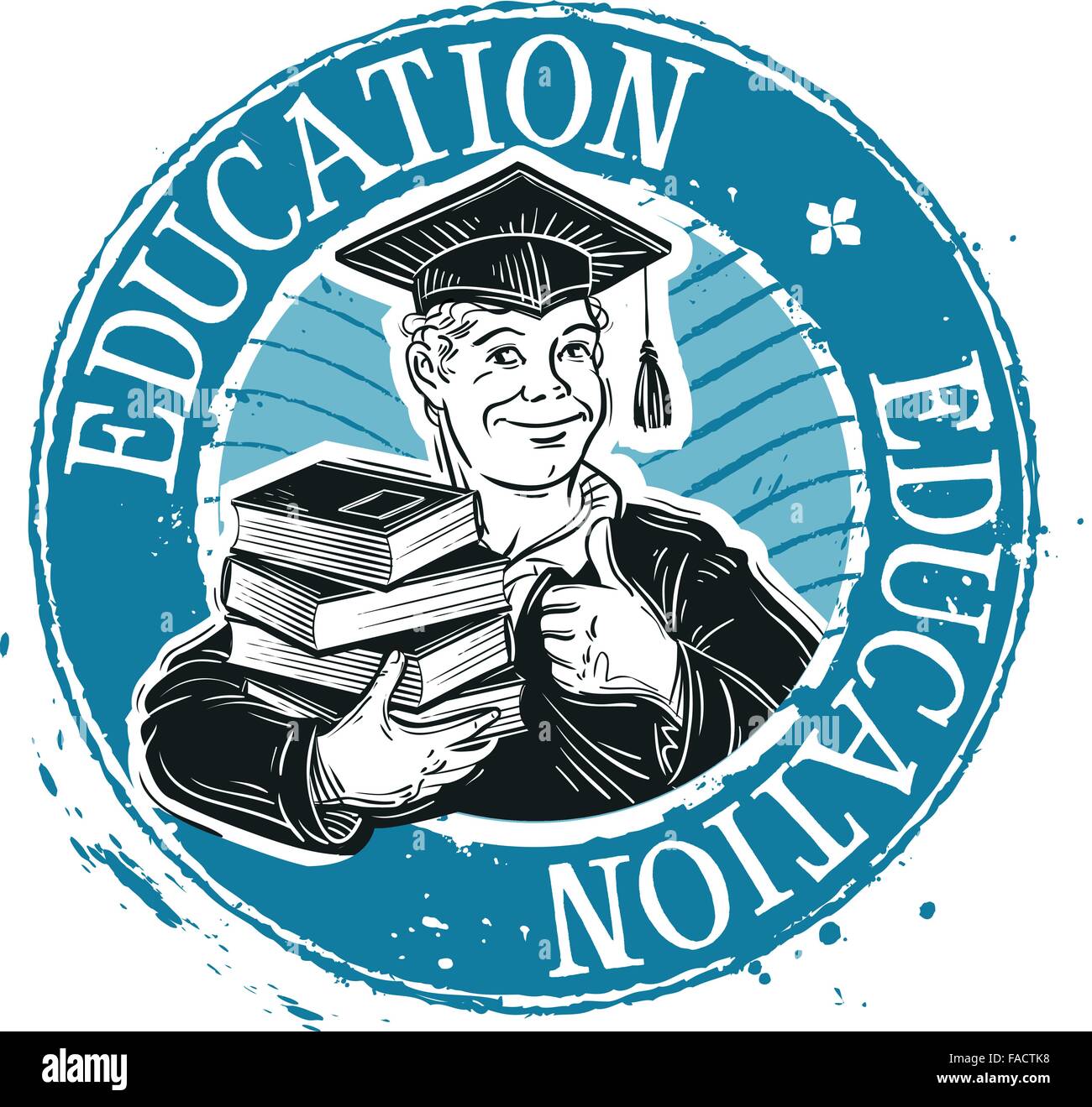 L'école, le modèle de conception de logo Vector. Diplômé, étudiant ...